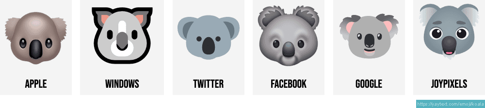 🐨 Koala bear emoji