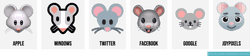 🐭 Mouse face emoji