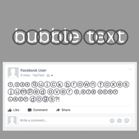 Bubble Text Generator