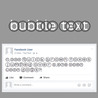 Unicode Bubble Text