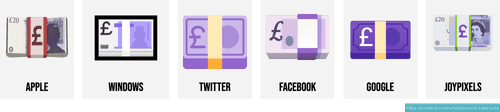 💷 Pound banknote emoji