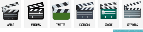 🎬 Emoji de claqueta de cine