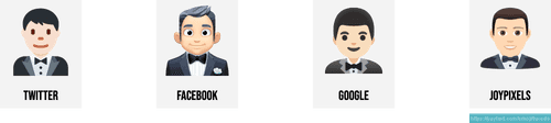 🤵 Tuxedo wearing emojis 🤵🏻🤵🏼🤵🏽🤵🏾🤵🏿🤵‍♂️🤵‍♀️