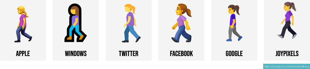 🚶 Walking emojis 🚶🏻🚶🏼🚶🏽🚶🏾🚶🏿🚶‍♂️🚶‍♀️