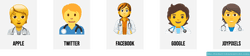 🧑‍⚕️ Émojis d'infirmière, de médecin et d'agent de santé 👩‍⚕️
