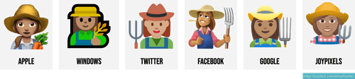 🧑‍🌾 Farmer emojis 🧑🏻‍🌾🧑🏼‍🌾🧑🏽‍🌾🧑🏾‍🌾🧑🏿‍🌾👨‍🌾👩‍🌾