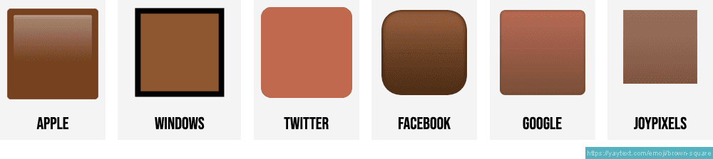 🟫 Brown square emoji