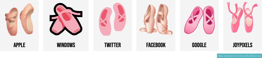🩰 Ballet shoes emoji