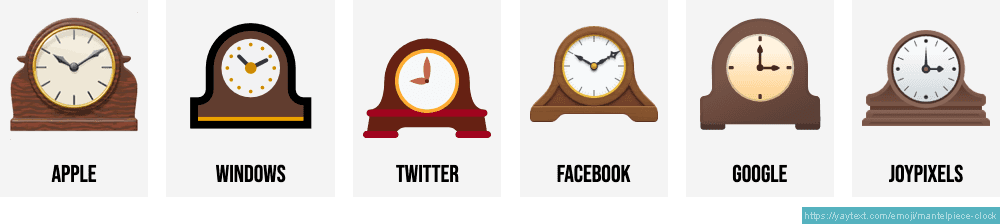 🕰️ Mantelpiece clock emoji