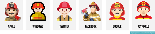 🧑‍🚒 Firefighter emojis 🧑🏻‍🚒🧑🏼‍🚒🧑🏽‍🚒🧑🏾‍🚒🧑🏿‍🚒👨‍🚒👩‍🚒