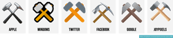 ⚒️ Hammer & pick emoji