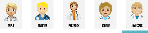 🧑‍⚕️ Émojis d'infirmière, de médecin et d'agent de santé 👩‍⚕️