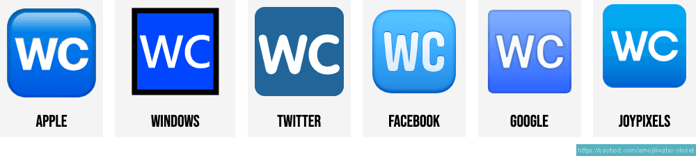 🚾 Water closet (WC) emoji