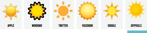 ☀️ Emoji soleil