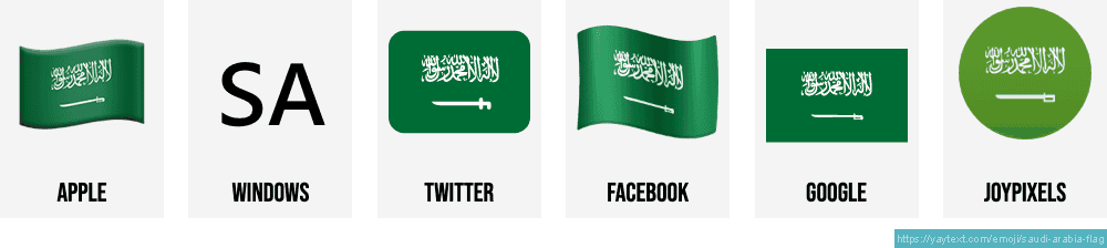 🇸🇦 Flag of Saudi Arabia emoji
