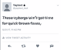 Unicode Slashthrough - S̸l̸a̸s̸h̸t̸h̸r̸o̸u̸g̸h̸ ̸T̸e̸x̸t̸