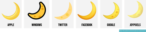 🌙 Emoji de luna creciente