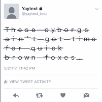 Sbarrato Unicode - t̵e̵s̵t̵o̵ ̵s̵b̵a̵r̵r̵a̵t̵o̵