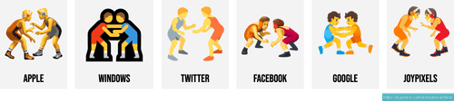 🤼 Emojis de luchadores 🤼‍♂️🤼‍♀️