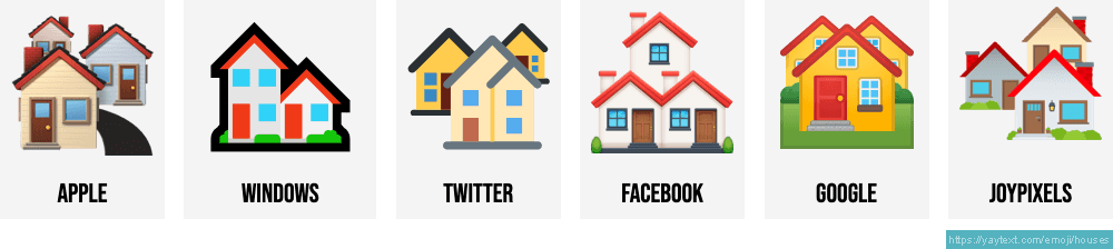 🏘️ Houses emoji
