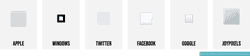 ️ White small square emoji