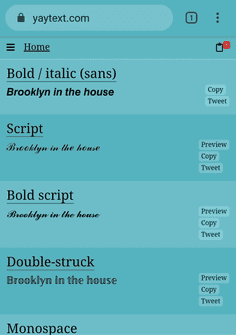 How do I put different fonts in my Instagram bio?