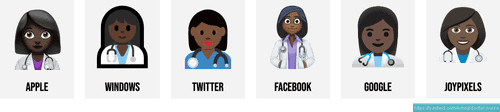 🧑‍⚕️ Émojis d'infirmière, de médecin et d'agent de santé 👩‍⚕️