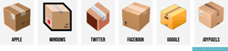 📦 Package / shipment / box emoji