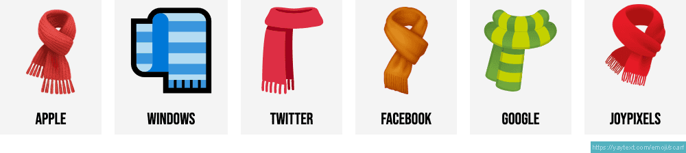 🧣 Scarf emoji