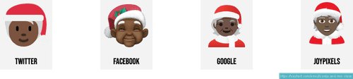 🎅🤶🎄 Emojis de Papai Noel e Mamãe Noel