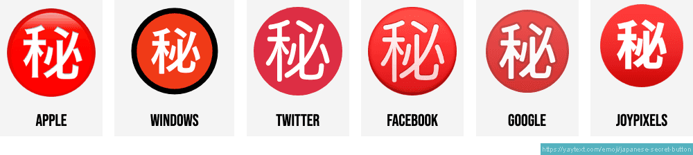 ㊙️ Japanese "secret" button emoji