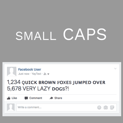 Unicode Small Caps - sᴍᴀʟʟ ᴄᴀᴘs