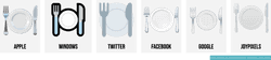 🍽️ Fork & knife w/ plate emoji