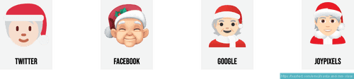 🎅🤶🎄 Emojis de Papai Noel e Mamãe Noel