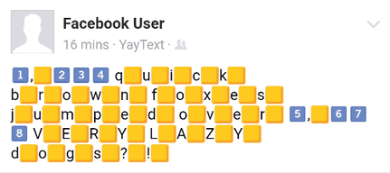 Texto de bolha unicode