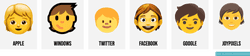 🧒 Child face emojis 🧒🏻🧒🏼🧒🏽🧒🏾🧒🏿
