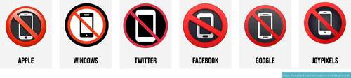 📵 No mobile phones emoji