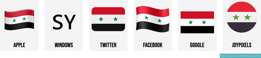 🇸🇾 Flag of Syria emoji