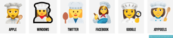 🧑‍🍳 Chef / cook emojis 🧑🏻‍🍳🧑🏼‍🍳🧑🏽‍🍳🧑🏾‍🍳🧑🏿‍🍳👨‍🍳👩‍🍳