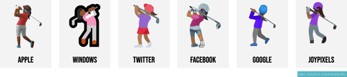 🏌️ Emojis de golfista 🏌🏻🏌🏼🏌🏽🏌🏾🏌🏿🏌️‍♂️🏌️‍♀️