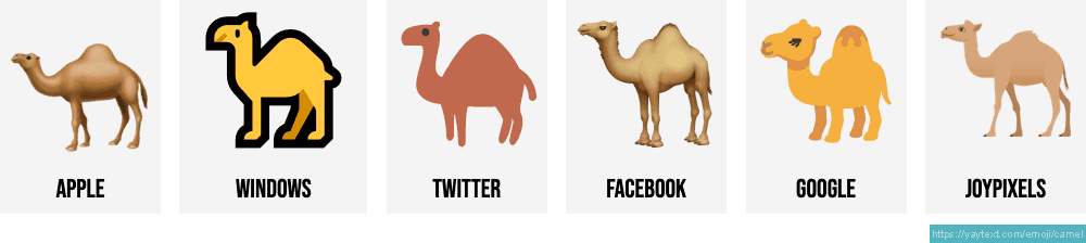 🐪 Camel emoji