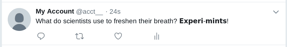 How do I write in bold on Twitter?