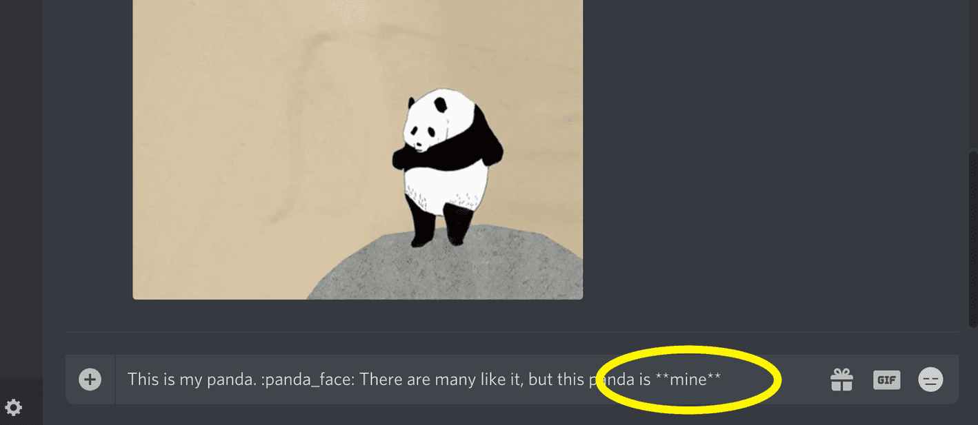 How can I make bold text in Discord chat?