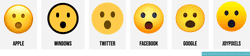 😮 Emoji faccia a bocca aperta
