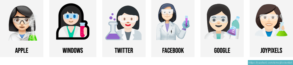 🧑‍🔬 Scientist emojis 🧑🏻‍🔬🧑🏼‍🔬🧑🏽‍🔬🧑🏾‍🔬🧑🏿‍🔬👨‍🔬👩‍🔬