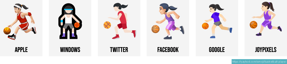 ⛹️ Basketball player emojis ⛹🏻⛹🏼⛹🏽⛹🏾⛹🏿⛹️‍♂️⛹️‍♀️