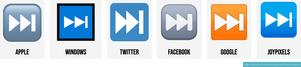 ⏭️ Next track button emoji