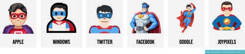 🦸 Superhero emojis 🦸🏻🦸🏼🦸🏽🦸🏾🦸🏿🦸‍♂️🦸‍♀️