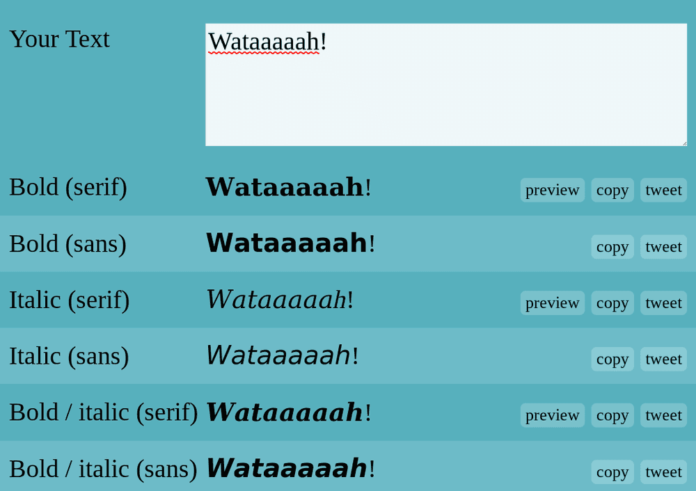 How do I write in italics on Twitter?