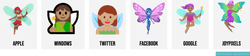 🧚 Emojis de hadas 🧚🏻🧚🏼🧚🏽🧚🏾🧚🏿🧚‍♂️🧚‍♀️